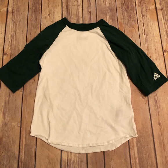 adidas | Shirts & Tops | Adidas Green Raglan | Poshmark